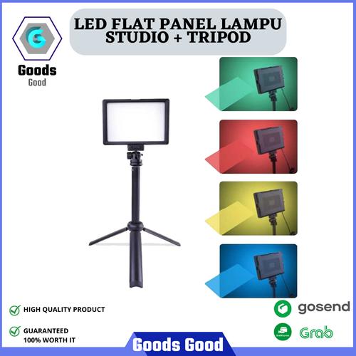 Jual Lampu Led Flat Panel Lighting Mini Studio + Tripod + Diffuser ...