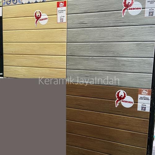 Jual ASIA TILE OKLAHOMA 40 x 40 KERAMIK LANTAI DINDING MOTIF KAYU ...