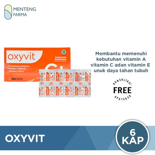 Jual Oxyvit Strip 6 Kaplet - Suplemen Kebutuhan Vitamin A, C, dan E ...