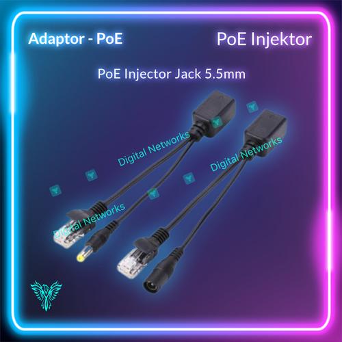 Jual PoE Injector PoE Injektor Poe Cabang Poe Splitter jack 5.5mm ...