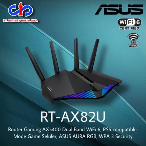 Jual ASUS RT-AX82U AX5400 Dual Band WiFi 6 Gaming Router with AiMesh AX82 - Jakarta Pusat - PT ...