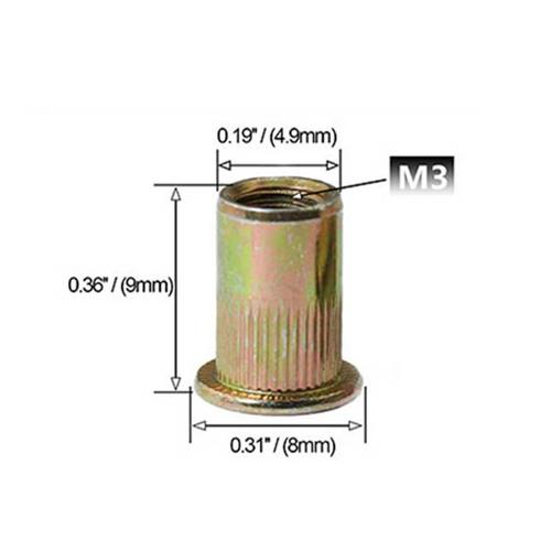 Jual 50pcs Rivet Nut Rivnut Flat Nut M3 M4 M5 M8 M10 - M3(50PCS) - Kota ...