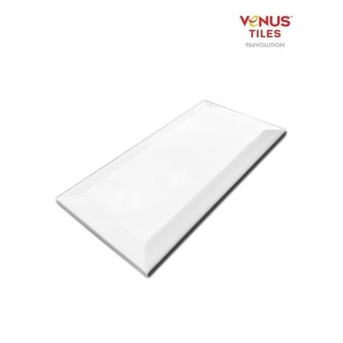 Jual Keramik Dinding Cafe Venus Takko White Matte Bevel 10x30 Cm - Kota ...