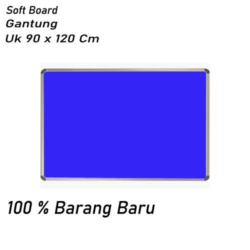 Jual Papan Mading / Softboard Bludru sakana 90 x 120 cm Gantung ...