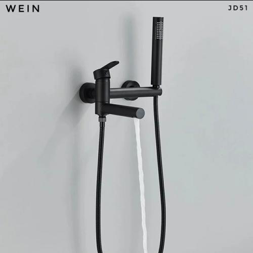 Jual Kran bathtub panas dingin set shower /Kran mandi black anti karat ...