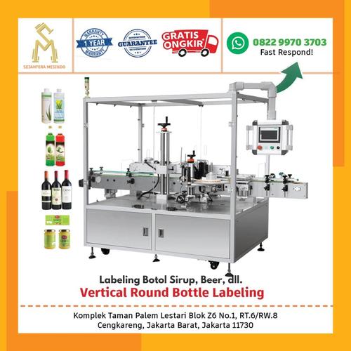 Jual Mesin Labeling Botol Bulat Berdiri / Vertical Round Bottle ...