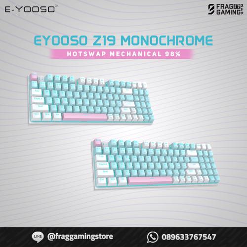 Jual EYOOSO Z19 / E-YOOSO Z-19 MONOCHROME HOTSWAP MECHANICAL KEYBOARD ...