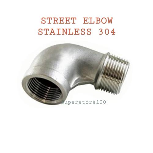 Jual 3/4" STREET ELBOW KNEE STAINLESS SS304 304 3/4 INCH DRAT LUAR DALAM - Jakarta Pusat ...