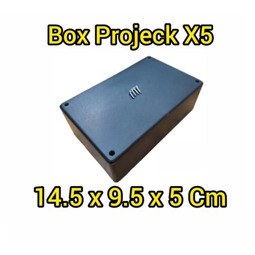 Jual Box Hitam Plastik Tipe X5 Ukuran 14.5 x 9.5 x 5 cm plus skrup ...