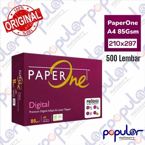 Jual Kertas HVS Paper One A4 85 - Kab. Banyumas - Popular Stationery ...