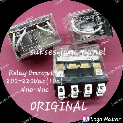 Jual Relay Omron (ASLI) LY4-200/220Vac (10a) (4no-4nc) 14pin - Jakarta ...