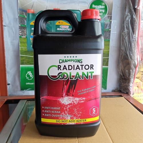 Jual Radiator Coolant Champions Red Merah Galon 5Liter Radiator Coolant ...