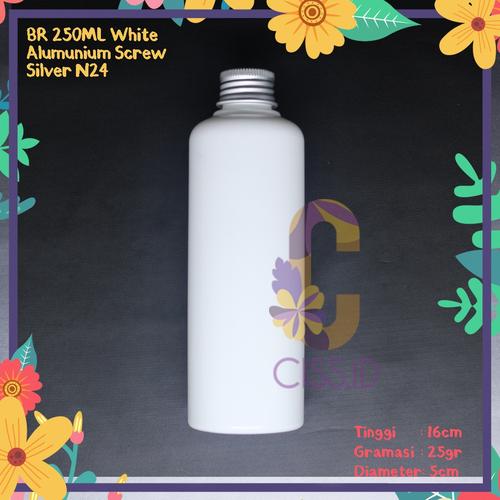 Jual BOTOL BR 250ML PUTIH TUTUP ULIR ALUMUNIUM SILVER PET N24 IMPORT - Jakarta Timur - SCM ...