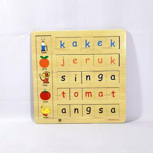 Jual Puzzle Belajar Membaca Mainan Kayu Edukasi Anak - Kota Tangerang ...