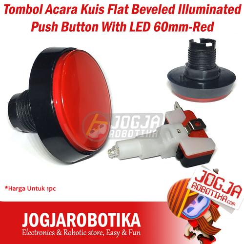 Jual Tombol Acara Kuis Flat Beveled Illuminated Push Button With LED ...