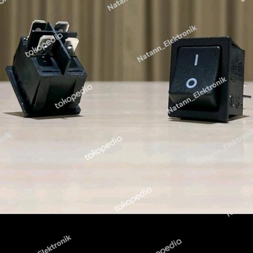 Jual saklar besar rocker on off kotak ZN 15a 250v 20a 125v led hitam 4 ...