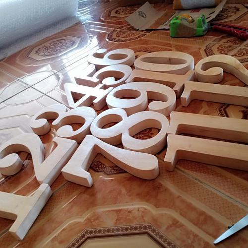 Jual Huruf kayu timbul Angka kayu tinggi 20cm - Kab. Jember - Harmony ...