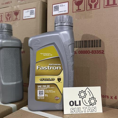 Jual FASTRON GOLD SAE 5W-30 1Liter | ORIGINAL PERTAMINA OLI MOBIL MOTOR ...