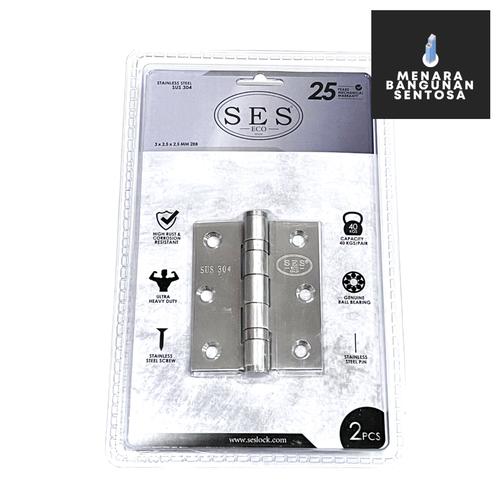 Jual (ECO) Engsel Stainless Steel SES 3" Inch - Engsel Pintu Jendela ...