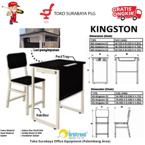 Jual Meja Kursi Orbitrend Kingston Sekolah SD SMP SMA Meja Bangku ...