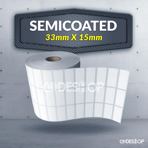 Jual STIKER LABEL SEMICOATED 33 X 15 MM KERTAS BARCODE 3 LINE 10.000 ...