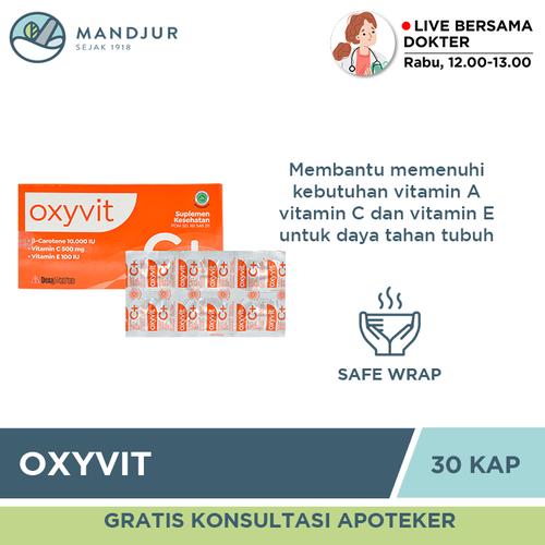 Jual Oxyvit Box 30 Kaplet - Suplemen Kebutuhan Vitamin A, C, dan E ...