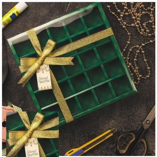 Jual Packaging Box Sekat Nastar Kue Cookies Lebaran - 25 Hole Hijau ...