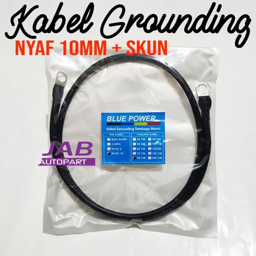 Jual Kabel NYAF 10mm Plus Skun Kabel Grounding Ground BLUE POWER - Biru ...