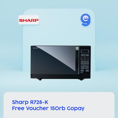 Jual SHARP MICROWAVE GRILL 25 L R728 / R-728 - Hitam - Jakarta Barat ...