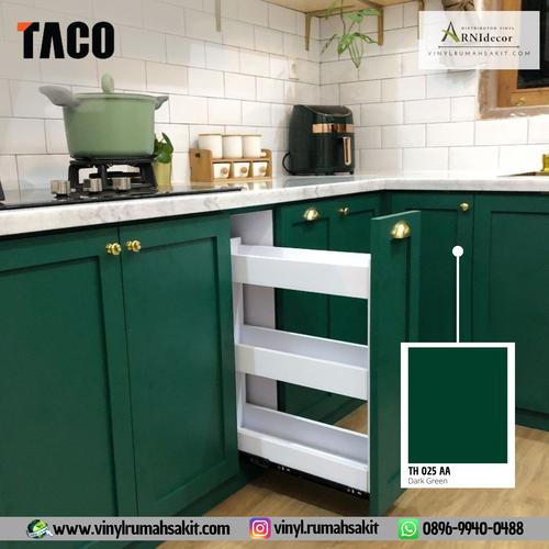 Jual TACO HPL Solid TH 025 AA - Dark Green Tekstur Matte [No Sticker ...