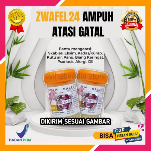 Jual salep zwafel 24 original BPOM obat gatal kulit gatel eksim scabies ...
