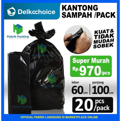 Jual PLASTIK SAMPAH|TRASH BAG|KANTONG PLASTIK SAMPAH HITAM PER PACK ...