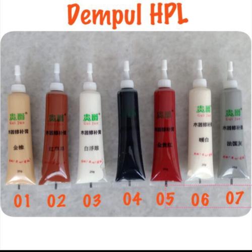 Jual Dempul tusir HPL krim resin penambal funiture Dempul hpl - Abu-abu ...