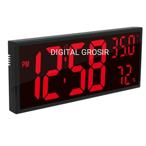 Jual Jam Digital Led Clock Dinding / Meja Jumbo 3810 L - Hijau ...