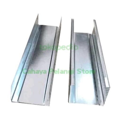 Jual Metal Stud / U Runner 76 Galvalum Rangka Partisi Plafon Gypsum ...