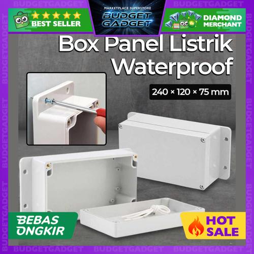 Jual Box Panel Listrik Kotak Sambungan Waterproof 240 x 120 x 75 mm ...