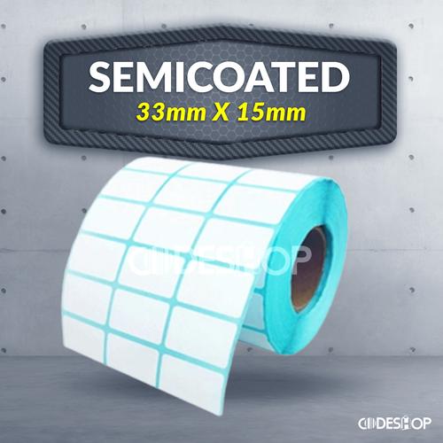 Jual Label Printer Barcode 33x15mm ( 3 Line ) Semicoated Isi 10000 pcs ...