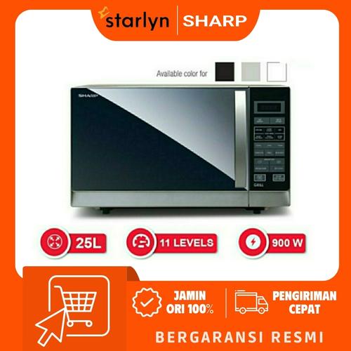 Promo Microwave SHARP R-728 IN / SHARP R728 S/W/B Grill 25 Liter 1000w ...