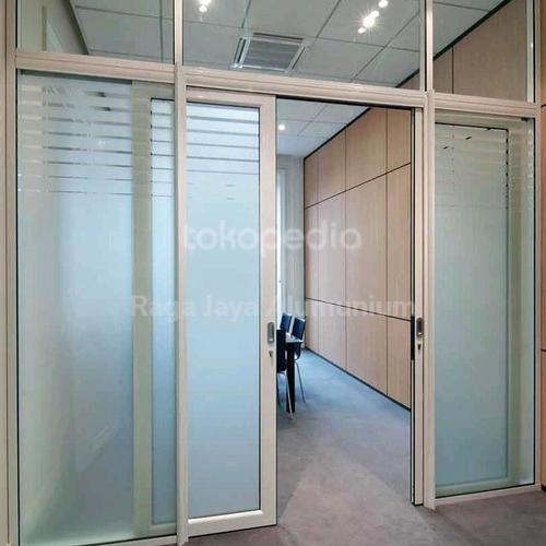 Jual PINTU SLIDING OFFICE / PINTU GESER KANTOR SANDBLAST Custom - Kota ...