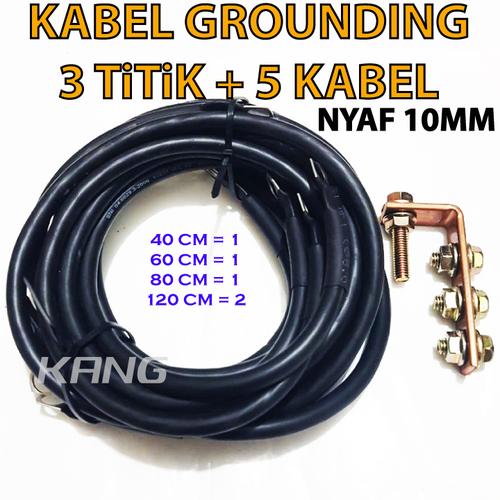 Jual [3 titik+5 Kabel] Kabel Grounding Mobil NYAF 10 Kabel Ground Wire ...
