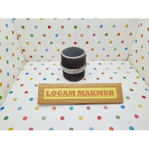 Jual DOUBLE NEPPLE BESI GI 1-1/2" - NEPEL GALVANIS 40MM - Kab. Jember ...