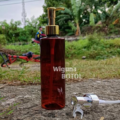 Jual Botol Pump 250ml / Botol RF 250ml Coklat Tutup Pump Clip Oil - Clip Oil Silver - Kab. Bogor ...