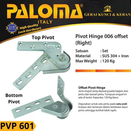 Jual PALOMA ENGSEL PIVOT HINGE TANAM LANTAI PINTU KAYU OFFSET PVP 601 RIGHT - Jakarta Timur ...