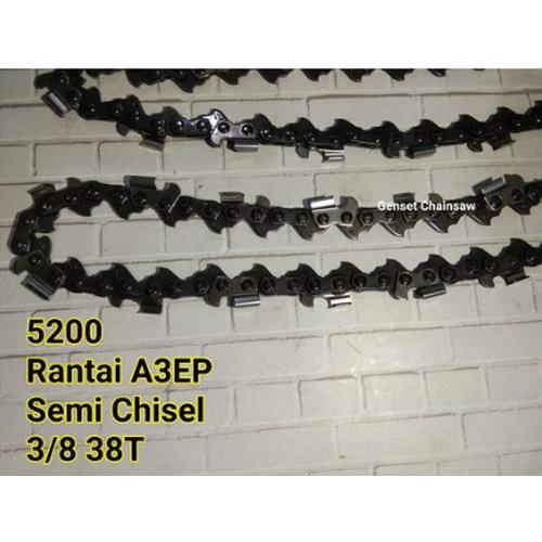 Jual Rantai A3EP Semi Chisel 3/8 38T 5200 5800 5500 Chainsaw mini Carlton - 34 Mata - Jakarta ...