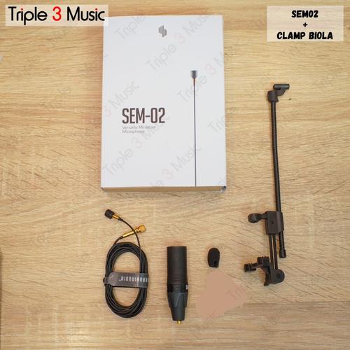 Jual Mic Biola violin wireless Seruni SEM 02 Bundle biola clamp SVA01 ...