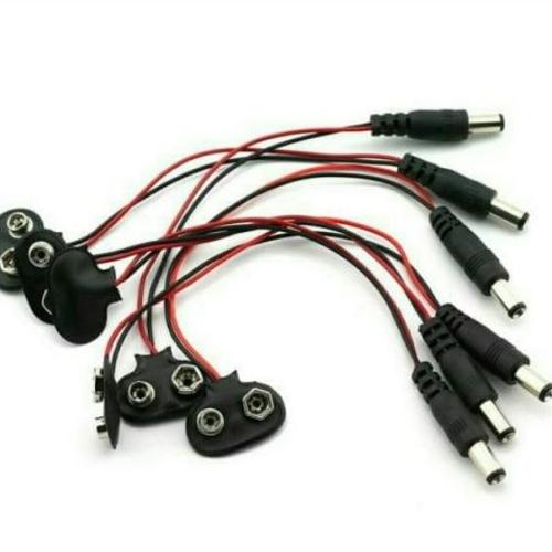 Jual Battery 9V Clip Arduino Uno Mega Adapter Klip Baterai Jack DC ...