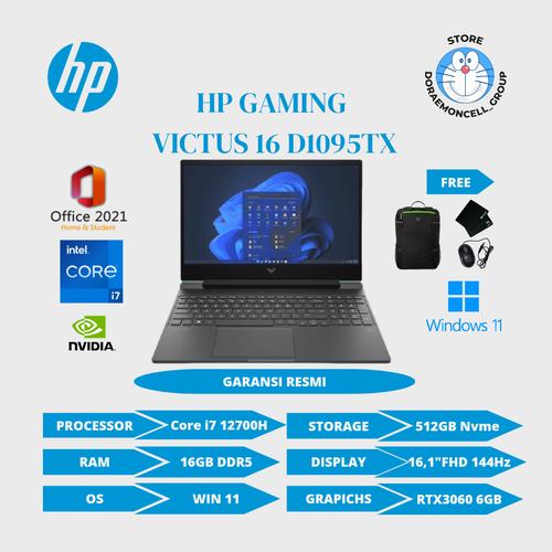 Jual HP VICTUS 16 D1095TX|CORE i7 12700H|16GB|512GB|RTX3060 6GB|WIN11 ...