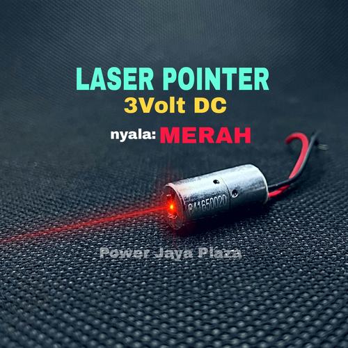 Jual Laser Pointer 3V DC 650nm 5mW nyala MERAH - Kota Bandung - Power ...