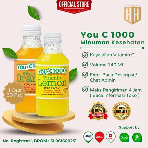 Jual You C 1000 Lemon / C 1000 Jeruk / UC 1000 Lemon Jeruk per dus ...