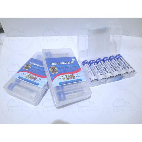 Jual Baterai Cas AA & AAA Doublepow + Kotak - Batre Rechargeable A2 A3 ...